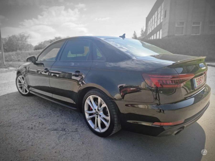 Black Audi A4 2018 in Vilnius, with an engine capacity of 1.98 L and mileage of 98 thousand km for 15000 €, photo 10 on AUTOMOTO.COM.LV