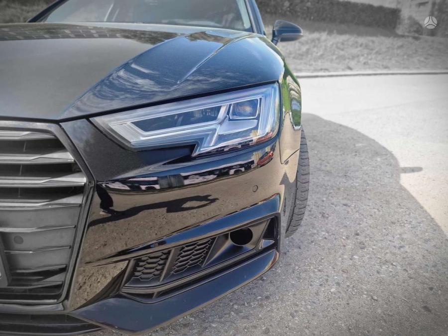Black Audi A4 2018 in Vilnius, with an engine capacity of 1.98 L and mileage of 98 thousand km for 15000 €, photo 12 on AUTOMOTO.COM.LV