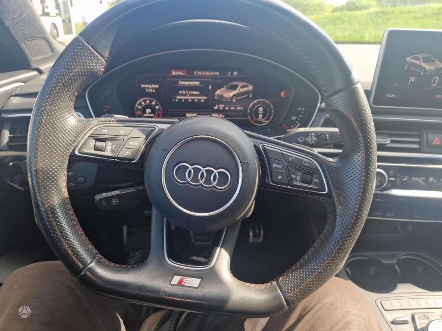 Black Audi A4 2018 in Vilnius, with an engine capacity of 1.98 L and mileage of 98 thousand km for 15000 €, photo 14 on AUTOMOTO.COM.LV