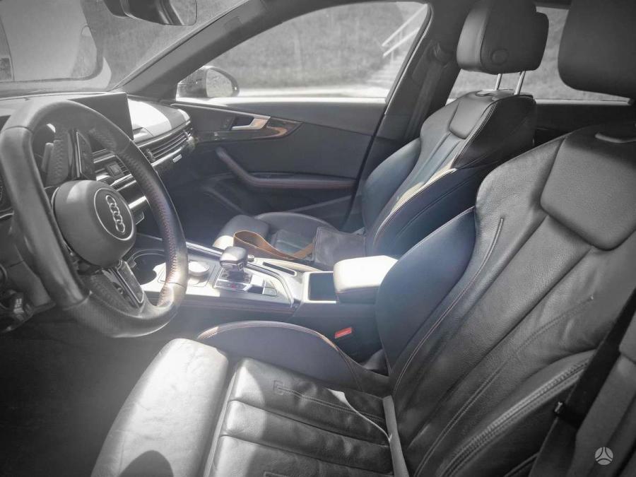 Black Audi A4 2018 in Vilnius, with an engine capacity of 1.98 L and mileage of 98 thousand km for 15000 €, photo 25 on AUTOMOTO.COM.LV