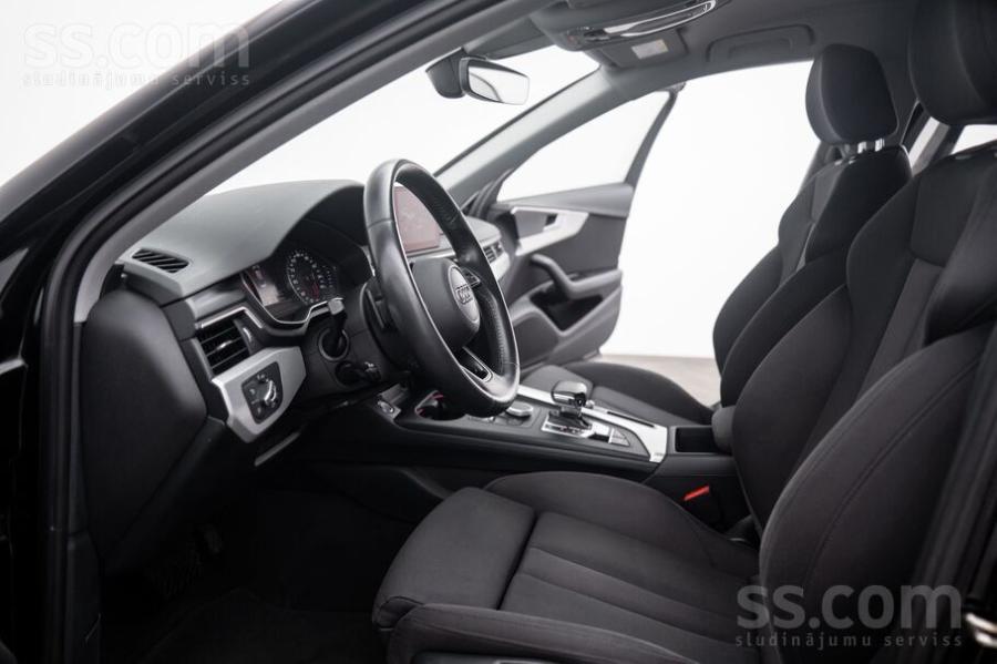 Melns Audi A4 2018 Tallina, ar dzinēja tilpumu 2.00 L un nobraukumu 206 tūkst. km par 13999 €, foto 10 vietnē AUTOMOTO.COM.LV