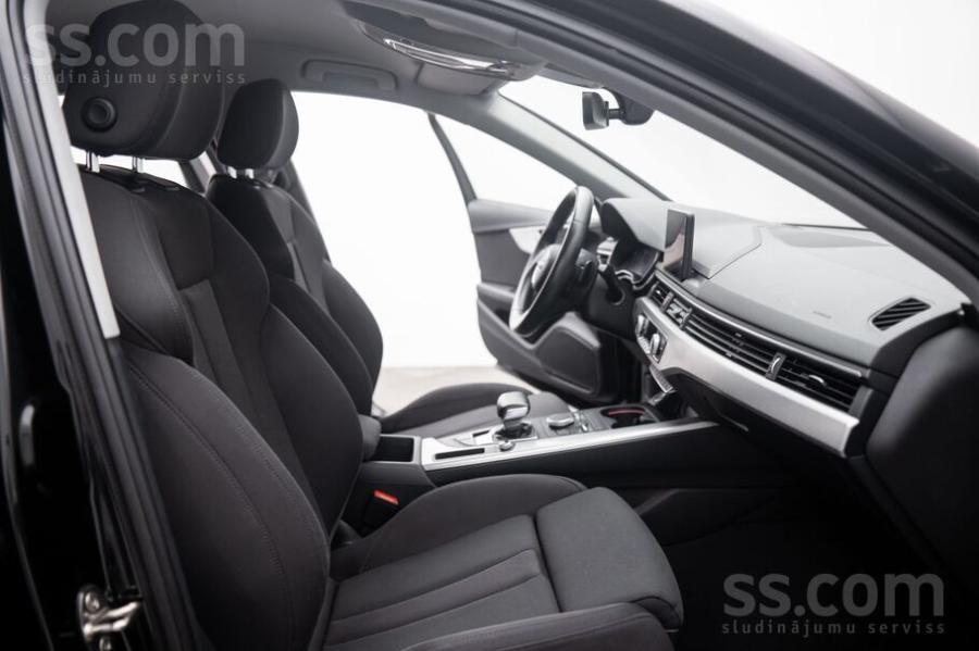 Melns Audi A4 2018 Tallina, ar dzinēja tilpumu 2.00 L un nobraukumu 206 tūkst. km par 13999 €, foto 13 vietnē AUTOMOTO.COM.LV