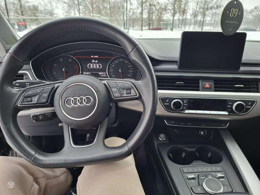 Black Audi A4 2019 in Kaunas, with an engine capacity of 2.00 L and mileage of 101 thousand km for 19000 €, photo 7 on AUTOMOTO.COM.LV