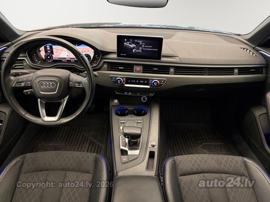 Black Audi A4 2019 in Tallinn, with an engine capacity of 2.00 L and mileage of 94 thousand km for 19900 €, photo 8 on AUTOMOTO.COM.LV