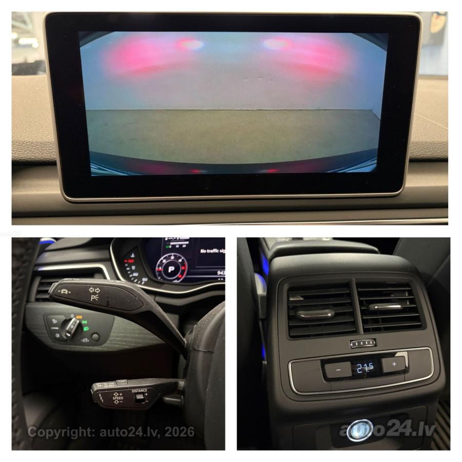 Black Audi A4 2019 in Tallinn, with an engine capacity of 2.00 L and mileage of 94 thousand km for 19900 €, photo 11 on AUTOMOTO.COM.LV
