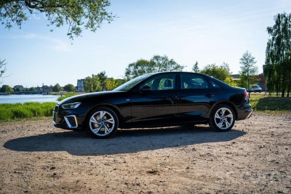 Black Audi A4 2020 in Liepaja, with an engine capacity of 2.00 L and mileage of 107 thousand km for 21900 €, photo 1 on AUTOMOTO.COM.LV