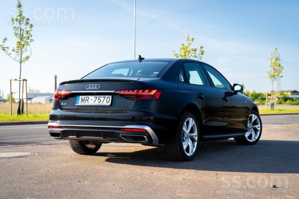 Black Audi A4 2020 in Liepaja, with an engine capacity of 2.00 L and mileage of 107 thousand km for 21900 €, photo 8 on AUTOMOTO.COM.LV