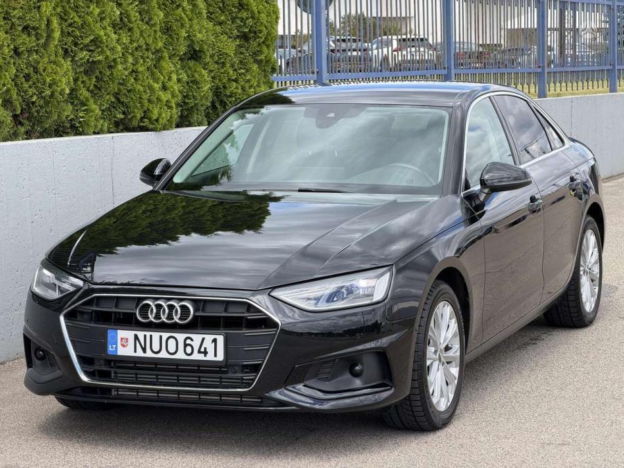 Black Audi A4 2020 in Vilnius, with an engine capacity of 1.98 L and mileage of 89 thousand km for 22000 €, photo 1 on AUTOMOTO.COM.LV