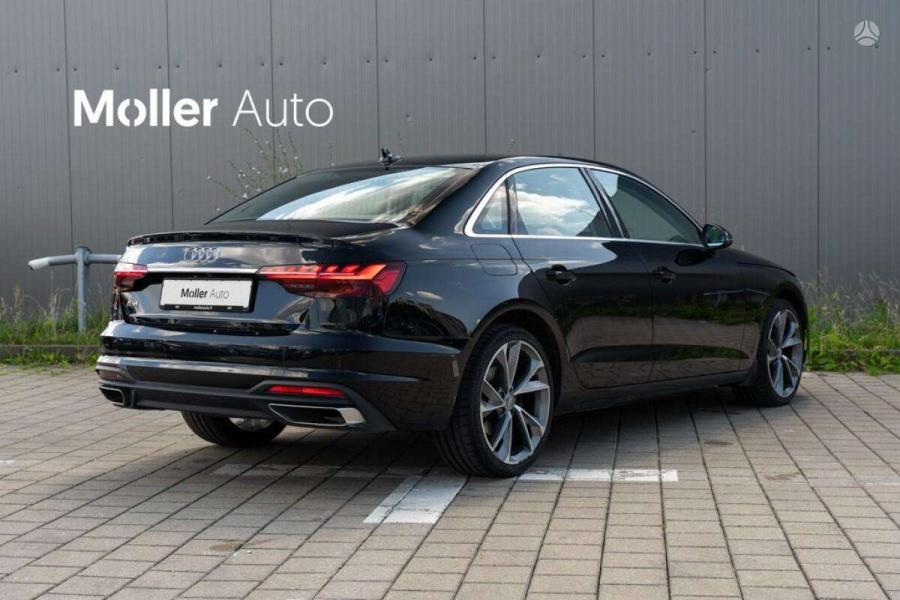 Melns Audi A4 2020 Viļņa, ar dzinēja tilpumu 2.00 L un nobraukumu 54 tūkst. km par 21300 €, foto 7 vietnē AUTOMOTO.COM.LV