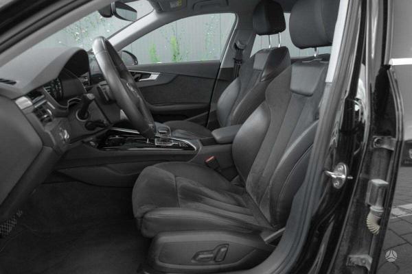 Black Audi A4 2020 in Vilnius, with an engine capacity of 2.00 L and mileage of 54 thousand km for 21300 €, photo 8 on AUTOMOTO.COM.LV