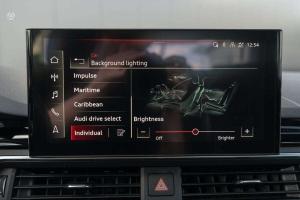 Melns Audi A4 2020 Viļņa, ar dzinēja tilpumu 2.00 L un nobraukumu 54 tūkst. km par 21300 €, foto 16 vietnē AUTOMOTO.COM.LV