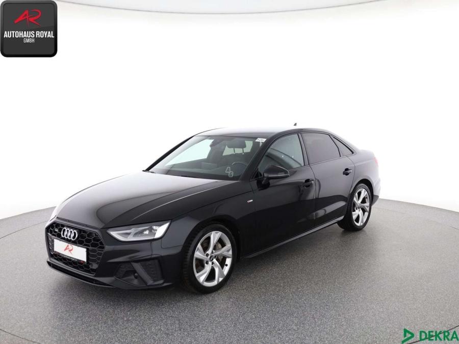 Black Audi A4 2021 in Kaunas, with an engine capacity of 2.00 L and mileage of 98 thousand km for 31093 €, photo 1 on AUTOMOTO.COM.LV