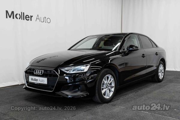 Black Audi A4 2021 in Tallinn, with an engine capacity of 2.00 L and mileage of 121 thousand km for 21900 €, photo 1 on AUTOMOTO.COM.LV