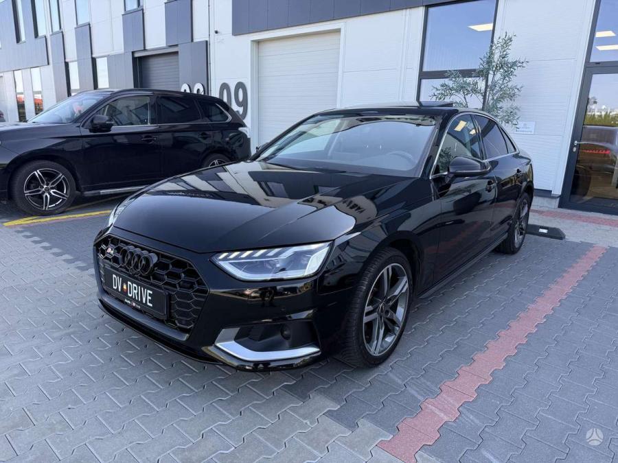 Black Audi A4 2021 in Vilnius, with an engine capacity of 1.97 L and mileage of 257 thousand km for 17250 €, photo 3 on AUTOMOTO.COM.LV