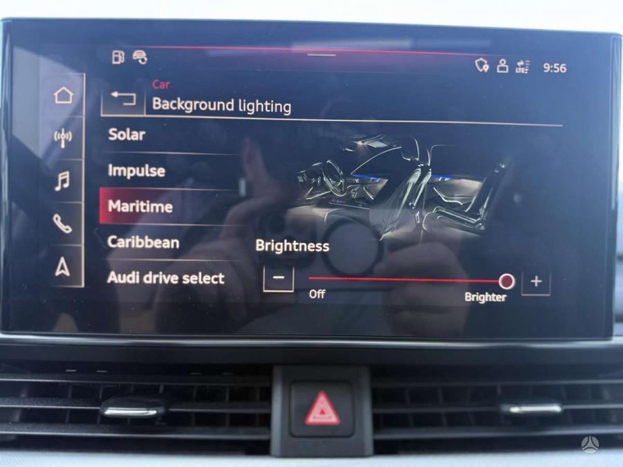 Black Audi A4 2021 in Vilnius, with an engine capacity of 1.97 L and mileage of 257 thousand km for 17250 €, photo 16 on AUTOMOTO.COM.LV