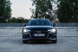Black Audi A4 2021 in Vilnius, with an engine capacity of 2.00 L and mileage of 61 thousand km for 23900 €, photo 10 on AUTOMOTO.COM.LV