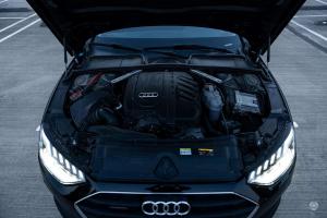 Black Audi A4 2021 in Vilnius, with an engine capacity of 2.00 L and mileage of 61 thousand km for 23900 €, photo 13 on AUTOMOTO.COM.LV