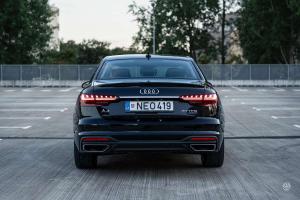Black Audi A4 2021 in Vilnius, with an engine capacity of 2.00 L and mileage of 61 thousand km for 23900 €, photo 28 on AUTOMOTO.COM.LV