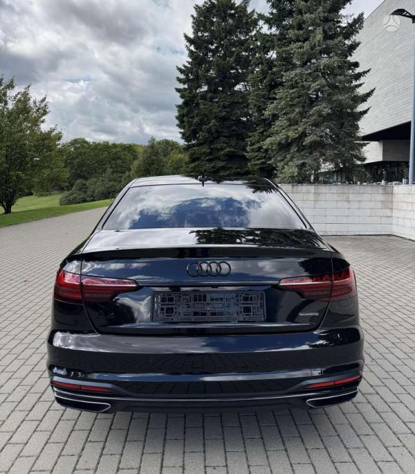 Melns Audi A4 2021 Viļņa, ar dzinēja tilpumu 1.98 L un nobraukumu 100 tūkst. km par 25410 €, foto 6 vietnē AUTOMOTO.COM.LV