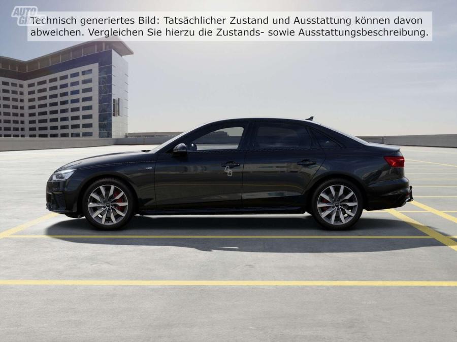 Melns Audi A4 2022 Kauņa, ar dzinēja tilpumu 2.00 L un nobraukumu 74 tūkst. km par 33062 €, foto 4 vietnē AUTOMOTO.COM.LV