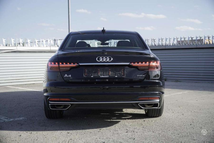 Melns Audi A4 2022 Viļņa, ar dzinēja tilpumu 1.98 L un nobraukumu 61 tūkst. km par 24600 €, foto 4 vietnē AUTOMOTO.COM.LV