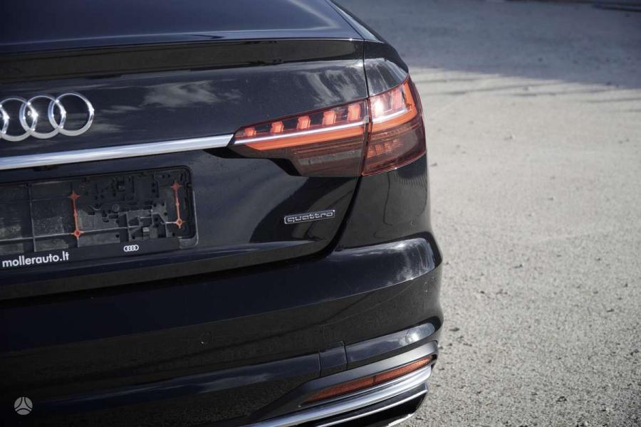 Melns Audi A4 2022 Viļņa, ar dzinēja tilpumu 1.98 L un nobraukumu 61 tūkst. km par 24600 €, foto 9 vietnē AUTOMOTO.COM.LV