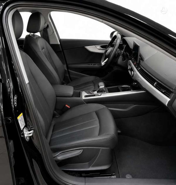 Black Audi A4 2022 in Kaunas, with an engine capacity of 1.98 L and mileage of 121 thousand km for 23800 €, photo 6 on AUTOMOTO.COM.LV