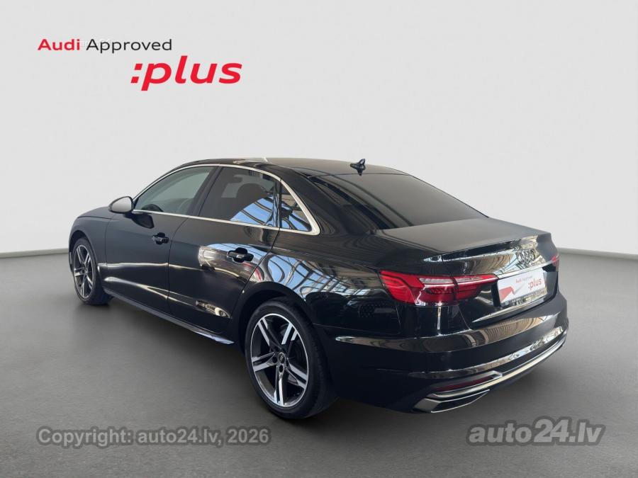 Black Audi A4 2023 in Tallinn, with an engine capacity of 2.00 L and mileage of 59 thousand km for 25900 €, photo 4 on AUTOMOTO.COM.LV
