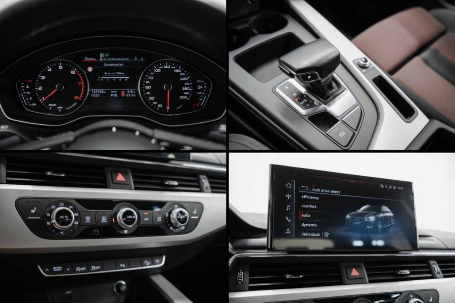 Black Audi A4 2023 in Tallinn, with an engine capacity of 2.00 L and mileage of 133 thousand km for 23900 €, photo 12 on AUTOMOTO.COM.LV