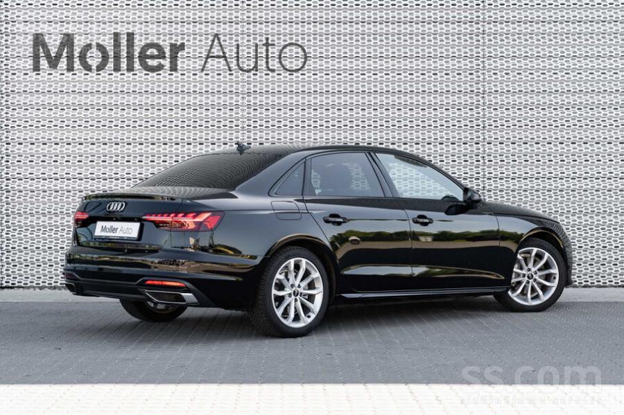 Melns Audi A4 2024 Rīga, ar dzinēja tilpumu 2.00 L un nobraukumu 11 tūkst. km par 37900 €, foto 4 vietnē AUTOMOTO.COM.LV