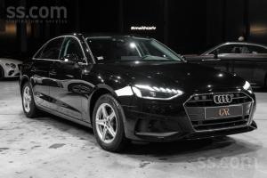 Black Audi A4 2024 in Riga, with an engine capacity of 2.00 L and mileage of 16 thousand km for 31500 €, photo 2 on AUTOMOTO.COM.LV