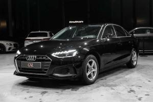 Black Audi A4 2024 in Riga, with an engine capacity of 1.97 L and mileage of 16 thousand km for 31500 €, photo  on AUTOMOTO.COM.LV
