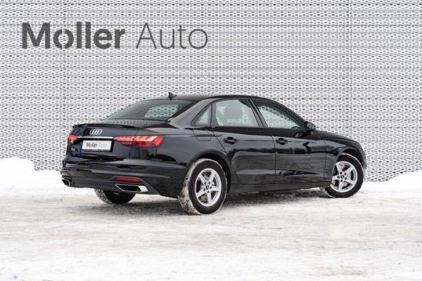 Black Audi A4 2024 in Marupe, with an engine capacity of 2.00 L and mileage of 14 thousand km for 32900 €, photo 4 on AUTOMOTO.COM.LV
