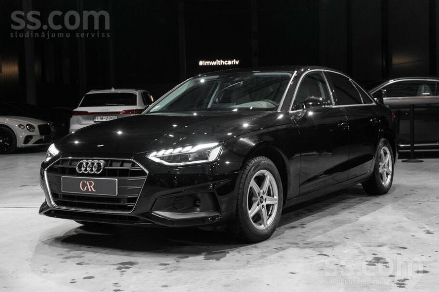 Melns Audi A4 2024 Rīga, ar dzinēja tilpumu 2.00 L un nobraukumu 16 tūkst. km par 28000 €, foto 1 vietnē AUTOMOTO.COM.LV