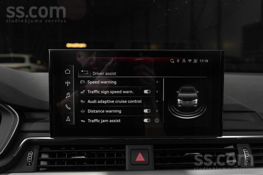 Melns Audi A4 2024 Rīga, ar dzinēja tilpumu 2.00 L un nobraukumu 16 tūkst. km par 28000 €, foto 27 vietnē AUTOMOTO.COM.LV