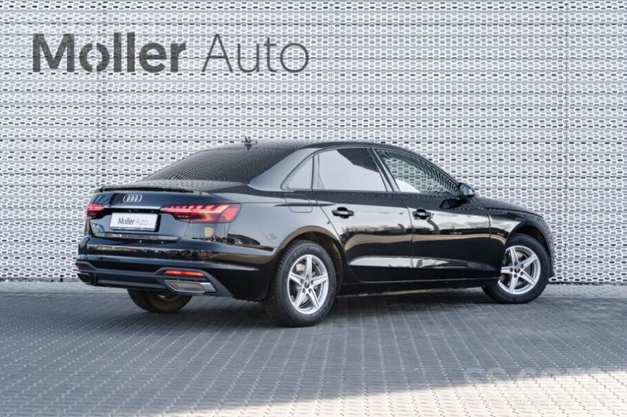 Black Audi A4 2024 in Riga, with an engine capacity of 2.00 L and mileage of 69 thousand km for 24490 €, photo 5 on AUTOMOTO.COM.LV