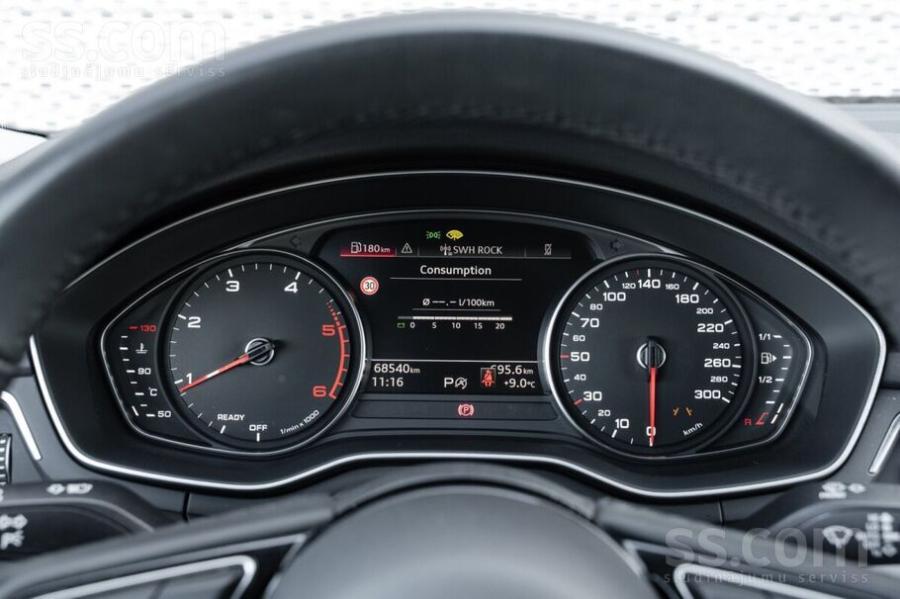 Black Audi A4 2024 in Riga, with an engine capacity of 2.00 L and mileage of 69 thousand km for 24490 €, photo 15 on AUTOMOTO.COM.LV