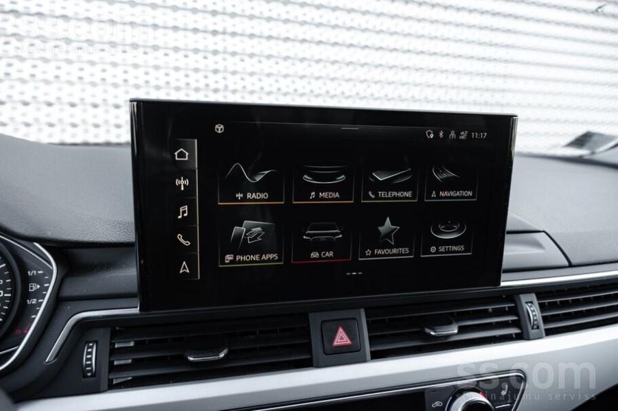Black Audi A4 2024 in Riga, with an engine capacity of 2.00 L and mileage of 69 thousand km for 24490 €, photo 17 on AUTOMOTO.COM.LV