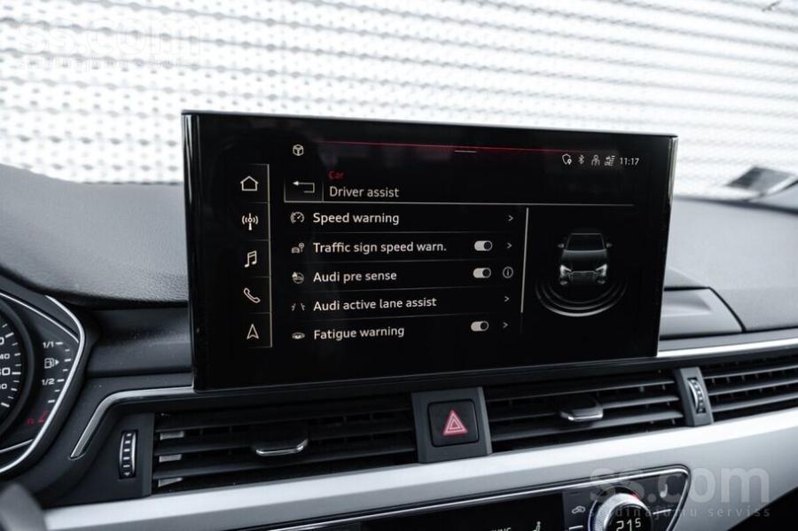 Black Audi A4 2024 in Riga, with an engine capacity of 2.00 L and mileage of 69 thousand km for 24490 €, photo 18 on AUTOMOTO.COM.LV