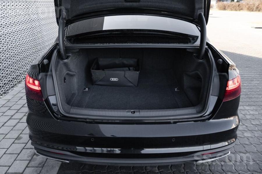 Black Audi A4 2024 in Riga, with an engine capacity of 2.00 L and mileage of 69 thousand km for 24490 €, photo 24 on AUTOMOTO.COM.LV