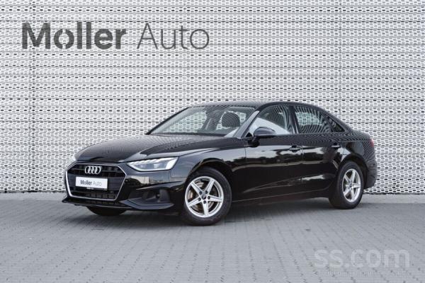 Black Audi A4 2024 in Riga, with an engine capacity of 2.00 L and mileage of 50 thousand km for 29000 €, photo 1 on AUTOMOTO.COM.LV