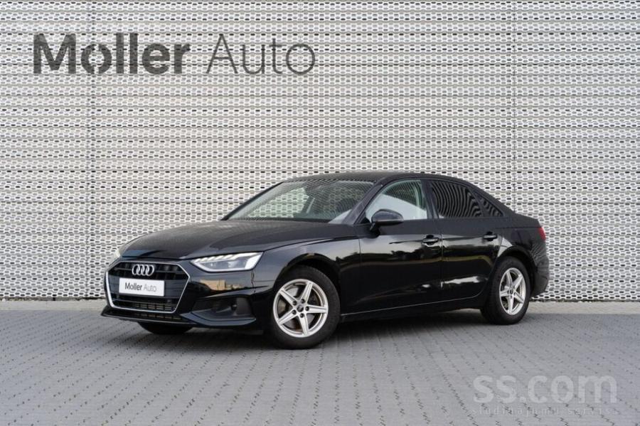Melns Audi A4 2024 Rīga, ar dzinēja tilpumu 2.00 L un nobraukumu 27 tūkst. km par 28050 €, foto 1 vietnē AUTOMOTO.COM.LV