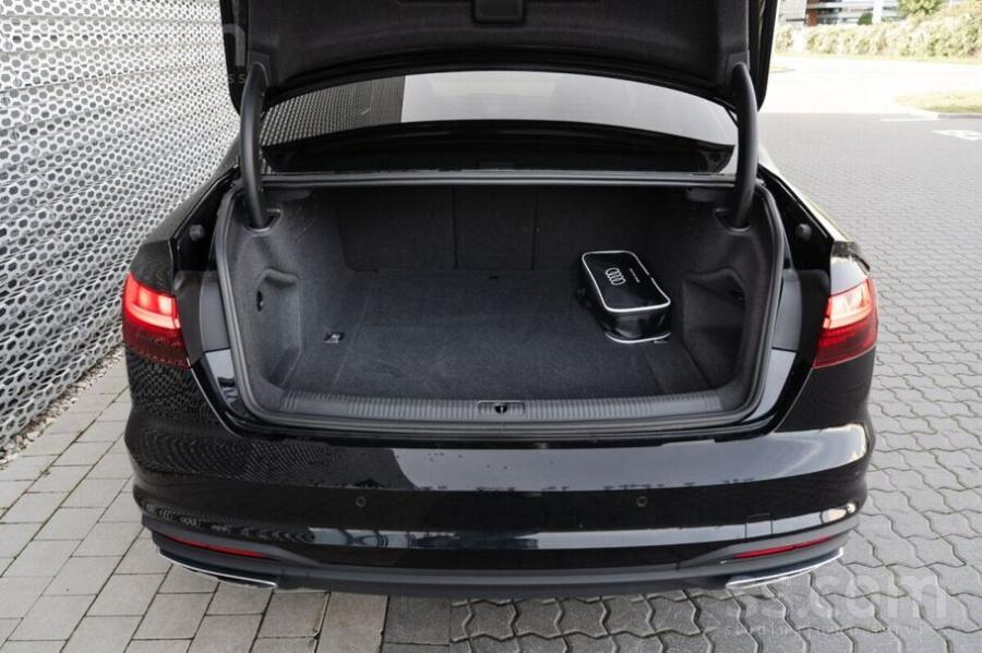 Melns Audi A4 2024 Rīga, ar dzinēja tilpumu 2.00 L un nobraukumu 27 tūkst. km par 28050 €, foto 27 vietnē AUTOMOTO.COM.LV