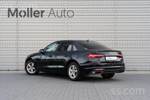 Audi A4 2024 in Riga on AUTOMOTO.COM.LV Black Audi A4 2024 in Riga, with an engine capacity of 2.00 L and mileage of 27 thousand km for 28050 €, photo 4 on AUTOMOTO.COM.LV