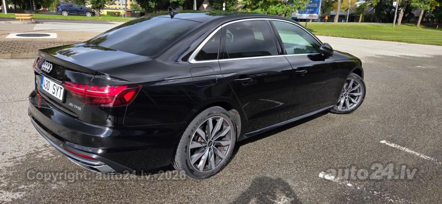 Black Audi A4 2024 in Tallinn, with an engine capacity of 2.00 L and mileage of 30 thousand km for 29500 €, photo 4 on AUTOMOTO.COM.LV