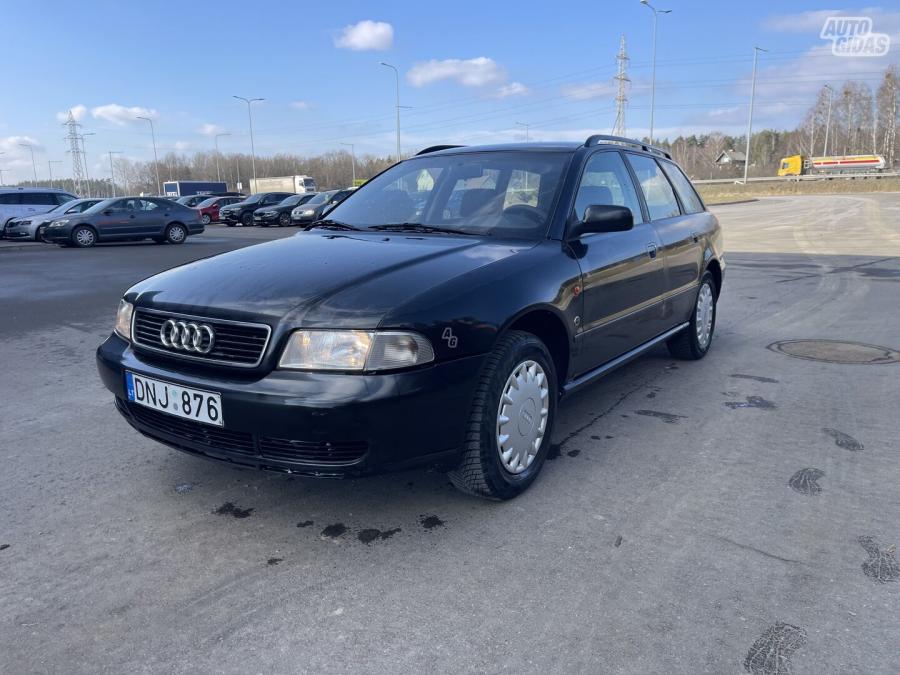 Melns Audi A4 1996 Kauņa, ar dzinēja tilpumu 1.80 L un nobraukumu 261 tūkst. km par 650 €, foto 1 vietnē AUTOMOTO.COM.LV