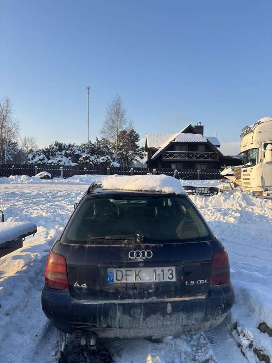 Black Audi A4 1997 in Trakai, with an engine capacity of 1.90 L and mileage of 450 thousand km for 450 €, photo 3 on AUTOMOTO.COM.LV