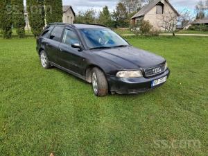 Black Audi A4 1997 in Aluksne, with an engine capacity of 1.80 L and mileage of 411 thousand km for 1000 €, photo 1 on AUTOMOTO.COM.LV