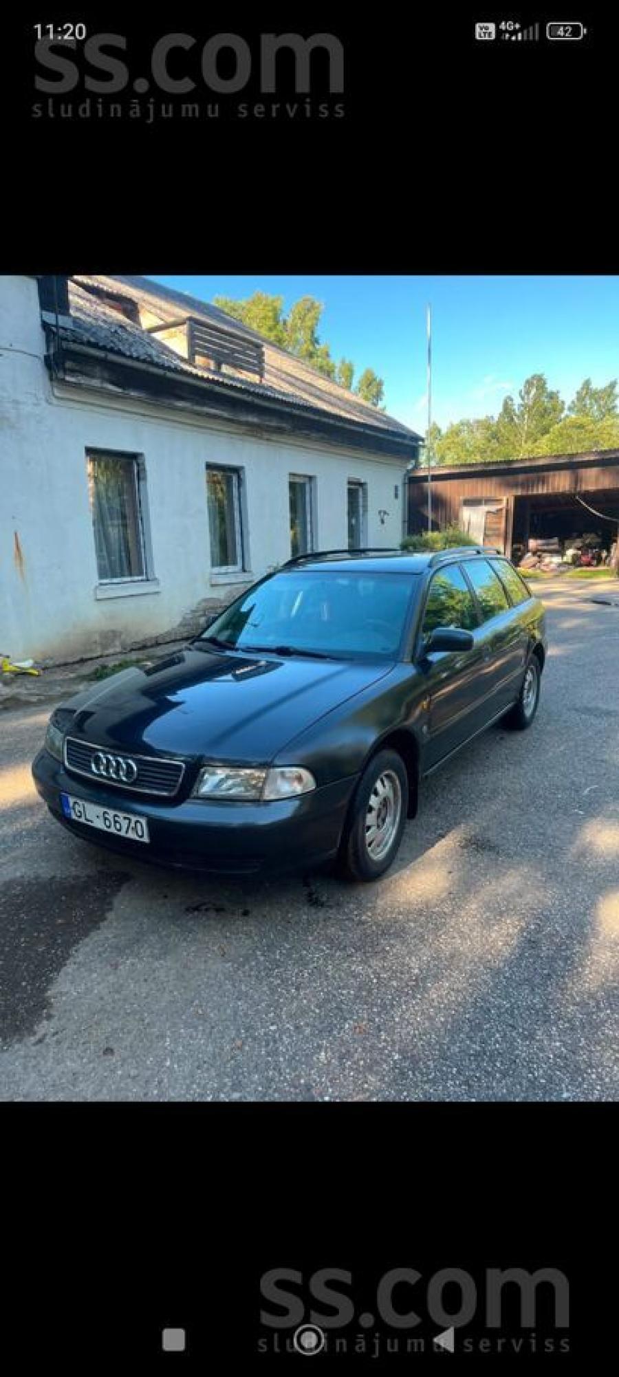 Melns Audi A4 1997 Rīga, ar dzinēja tilpumu 1.60 L un nobraukumu 400 tūkst. km par 350 €, foto 3 vietnē AUTOMOTO.COM.LV