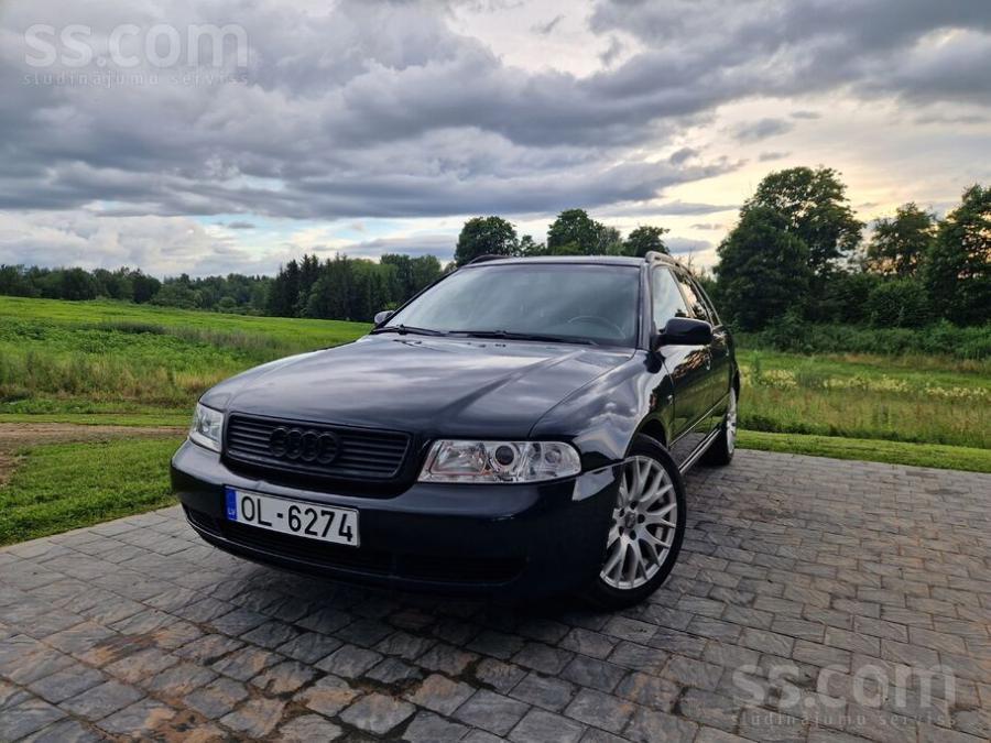 Black Audi A4 1997 in Cesis, with an engine capacity of 1.90 L and mileage of 387 thousand km for 2200 €, photo 1 on AUTOMOTO.COM.LV